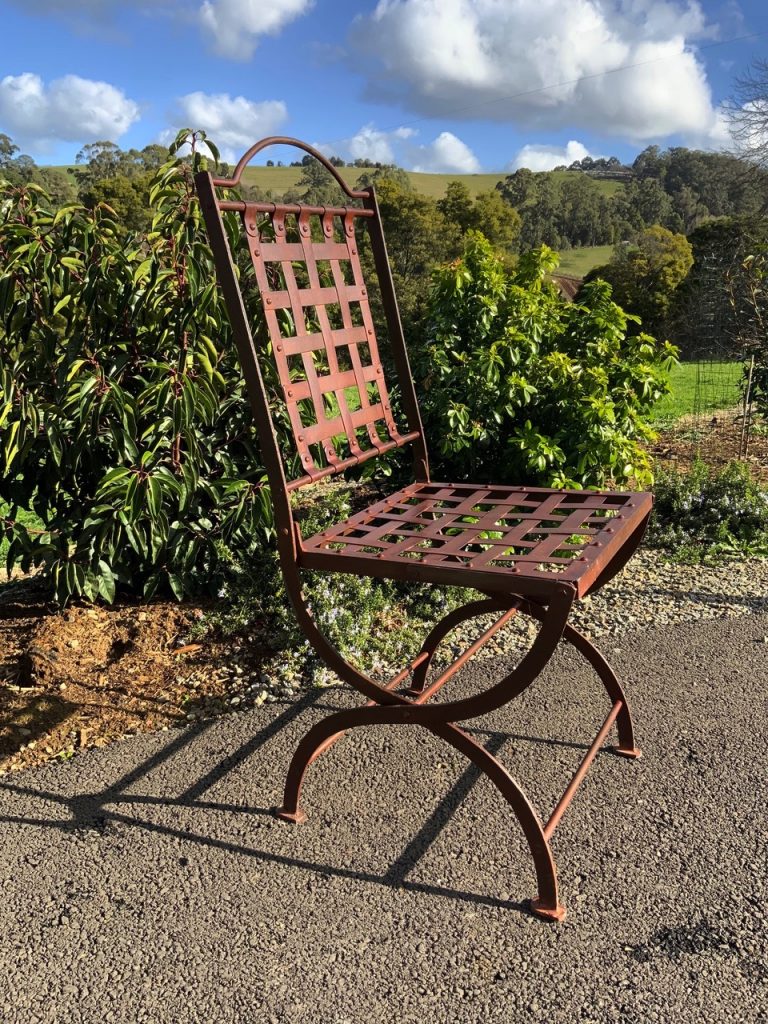 Folding Outdoor Dining Chair | Outdoor Furniture | Iron Rooster