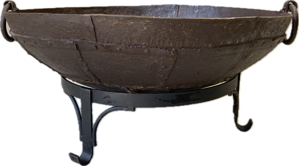 Indian Kadhai Fire Pit. 89cm diameter $480 - Iron Rooster