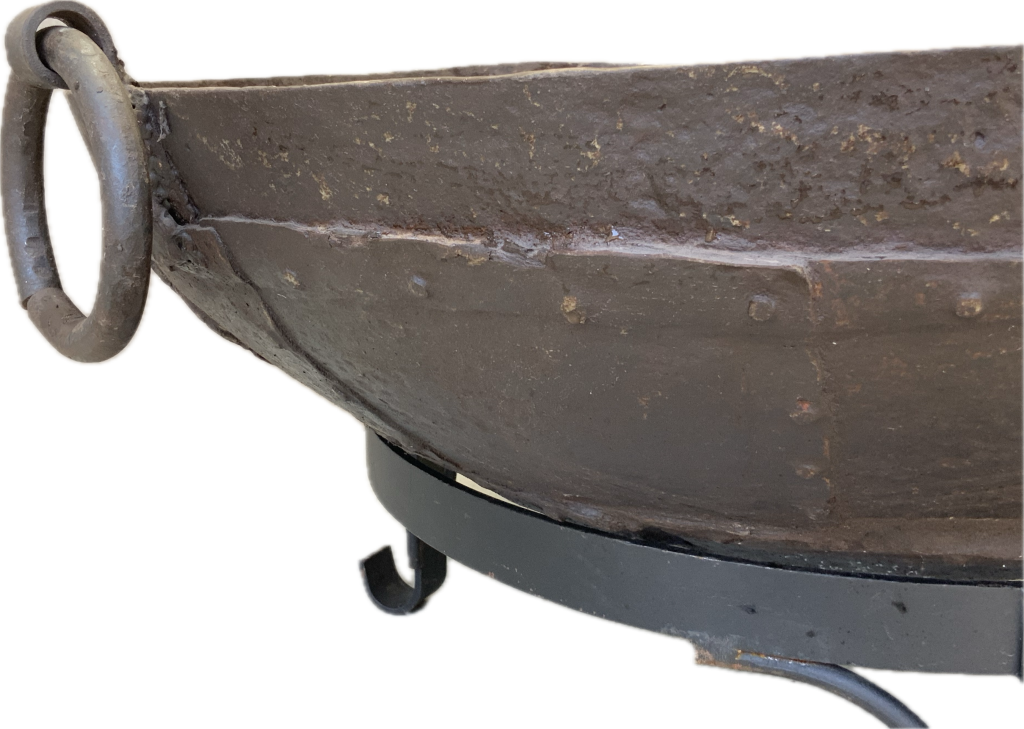 Indian Kadhai Fire Pit. 89cm diameter $480 - Iron Rooster